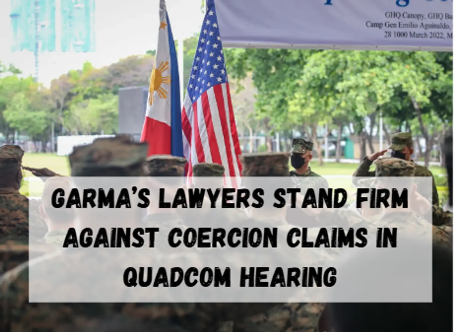 Legal Showdown: Garma’s Lawyers Stand Firm Against Coercion Claims in ...
