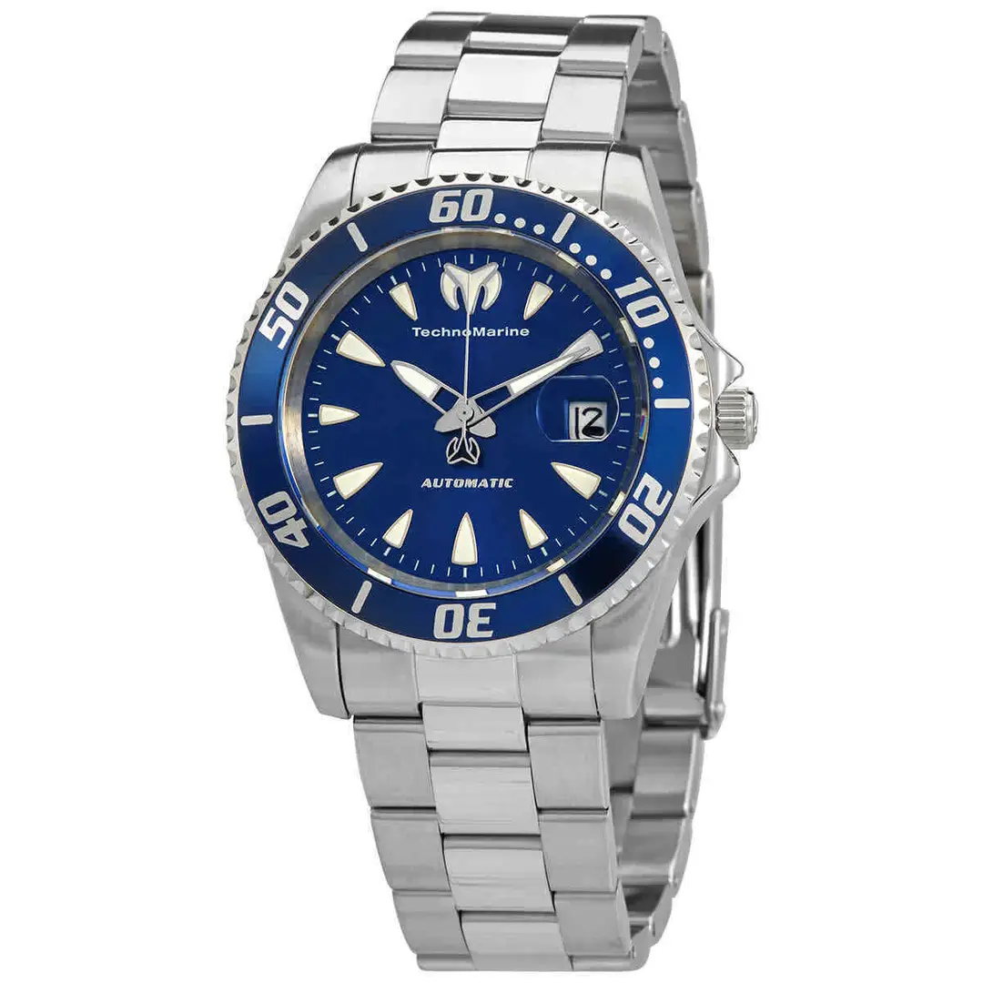 TECHNOMARINE Manta Collection Automatic Blue Dial Men's Watch - Invastor
